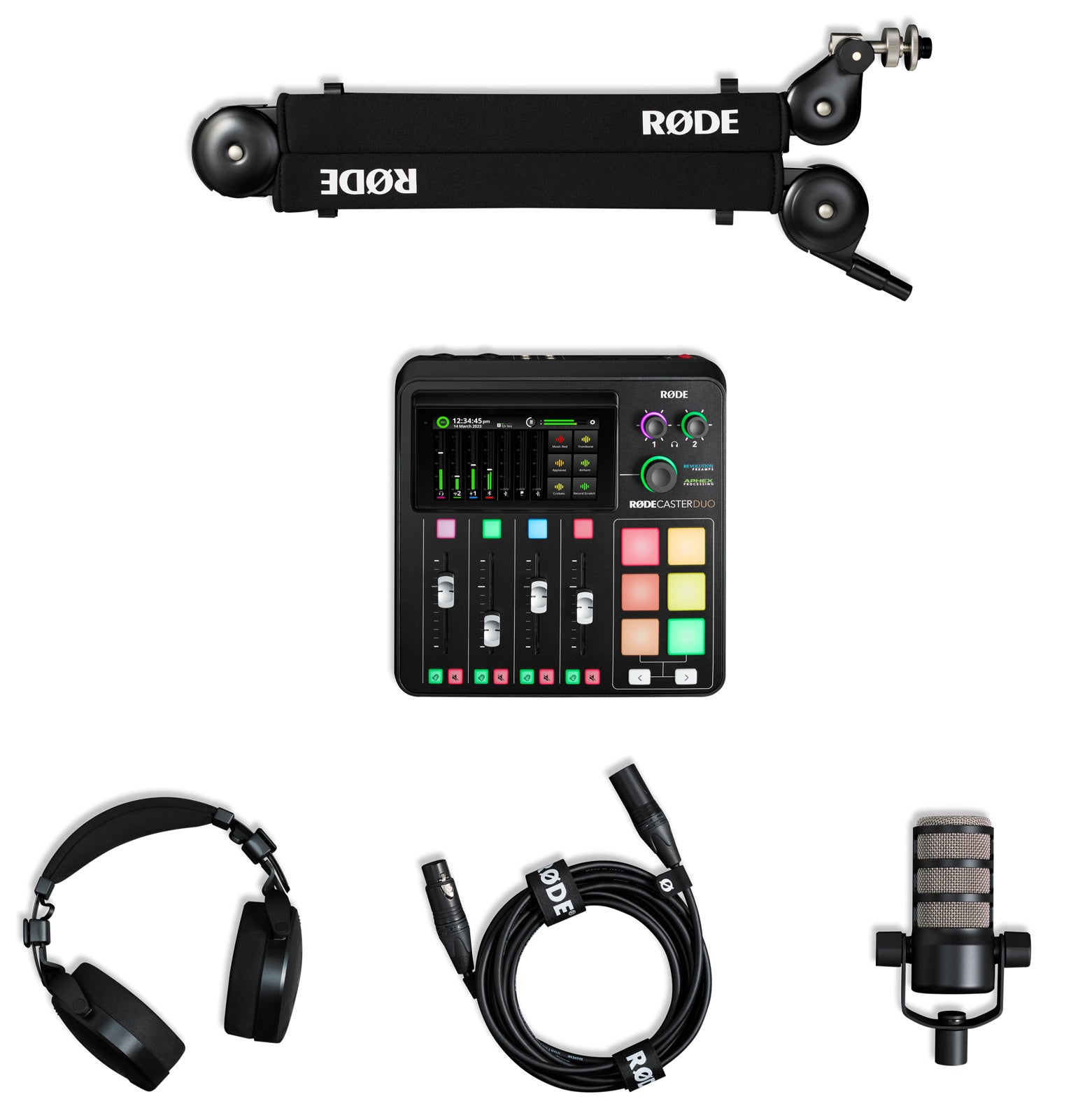 Rode -Pack1- Podcasting Rodecaster Duo para una Persona