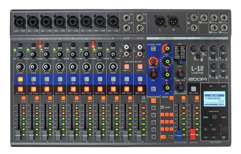 Zoom L12 Livetrak Mesa Digital